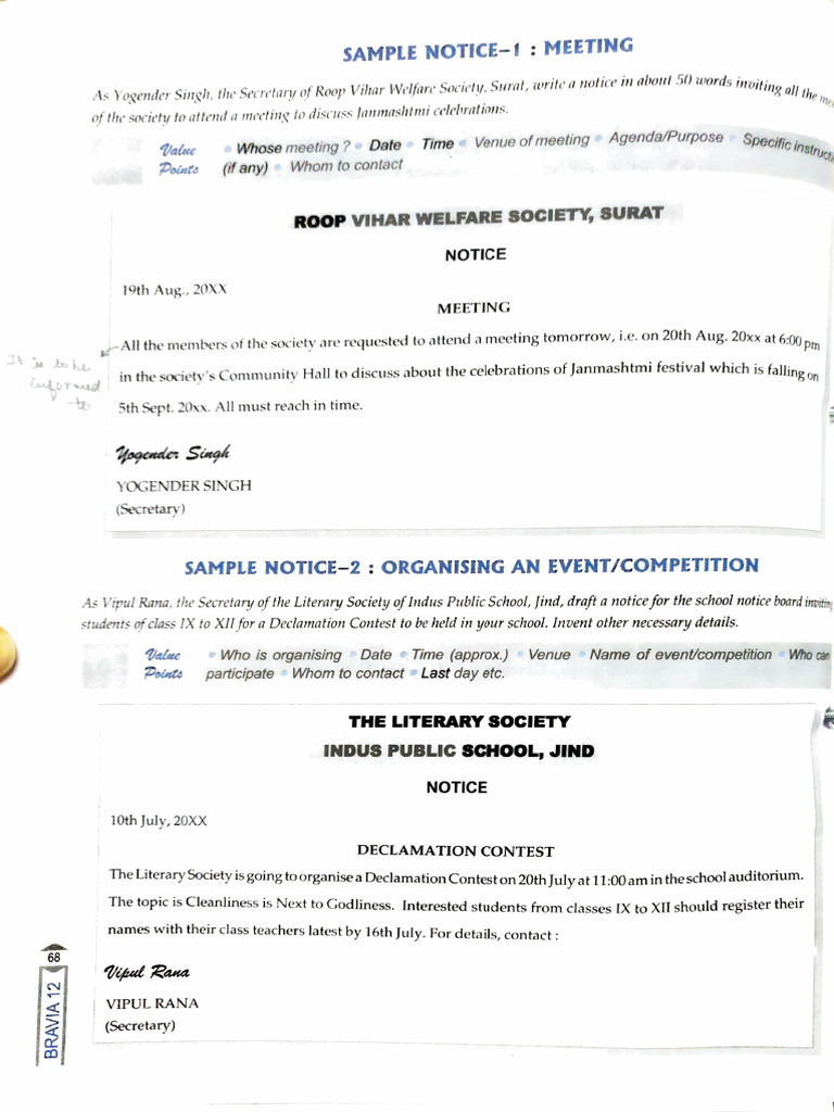 Notice English | PDF