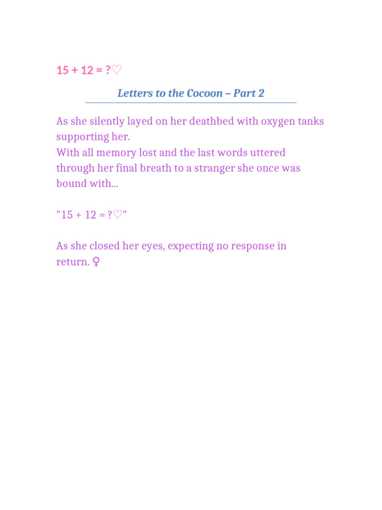 Part2 15plus12 Equals Letter | PDF