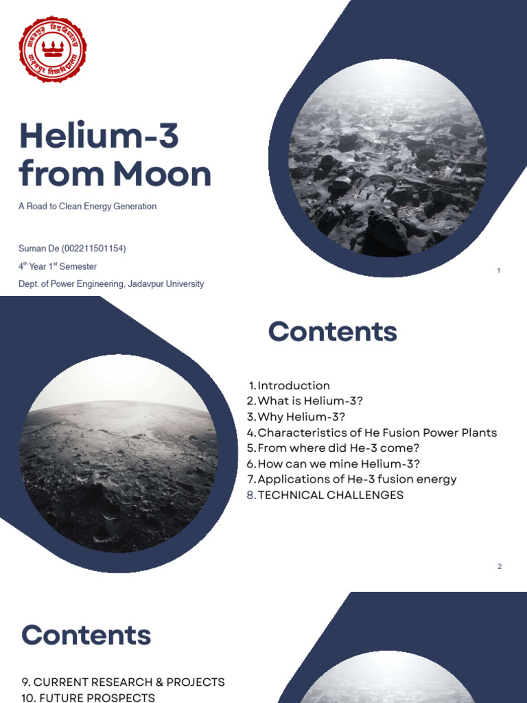 Helium-3: The Future of Clean Energy | PDF | Moon | Nuclear Fusion