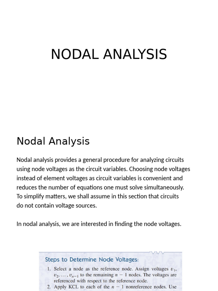 Nodal Analysis | PDF