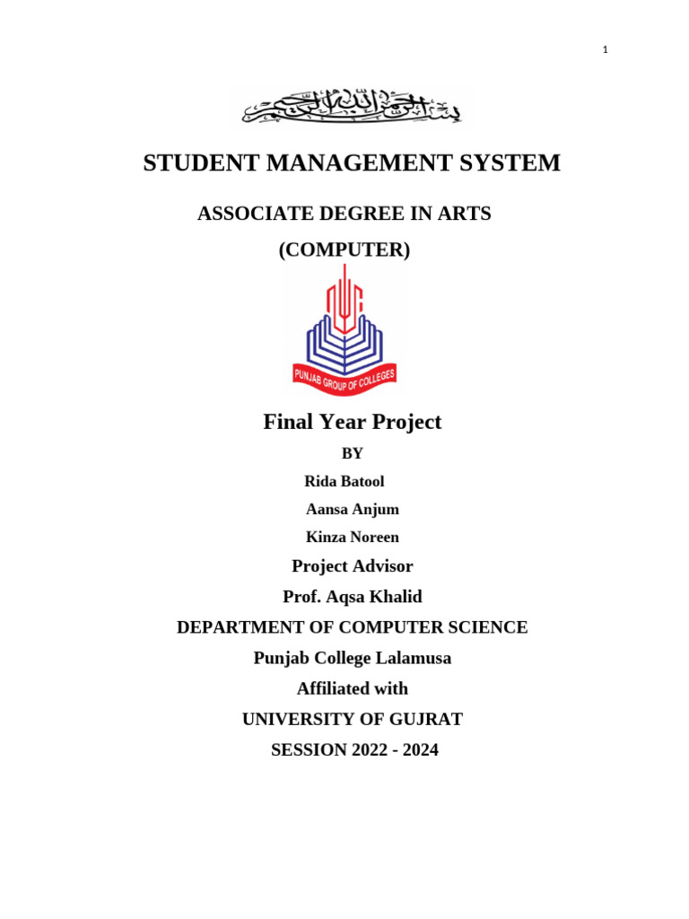 Student Management System | PDF | Microsoft Access | Databases