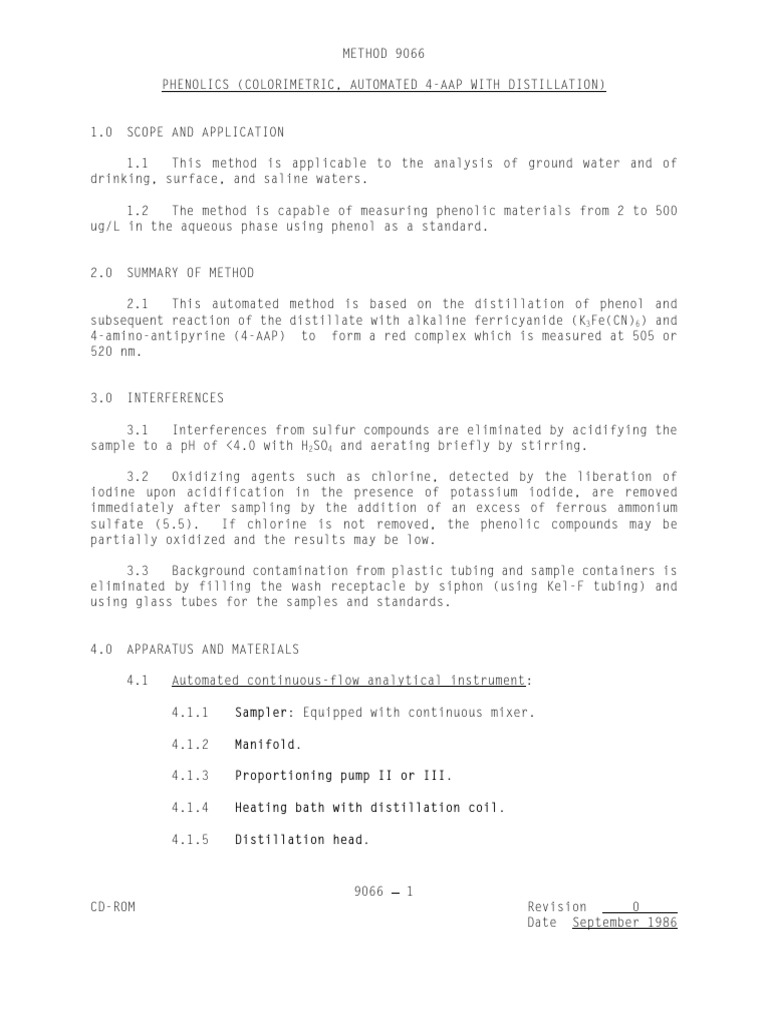 Automated Colorimetric Phenolic Analysis | PDF | Chemical Compounds ...