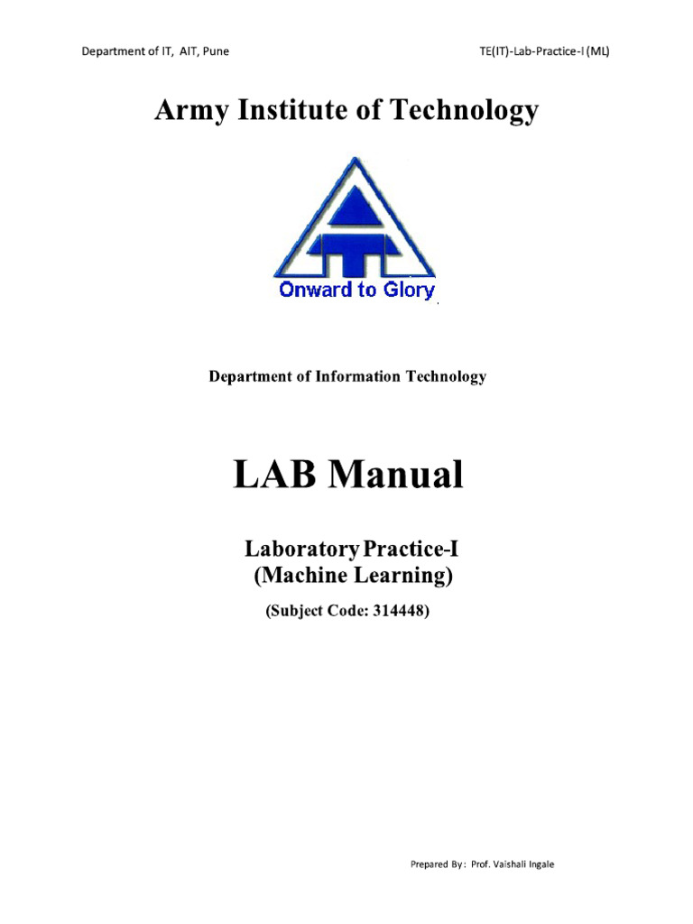ML Lab Manual | PDF