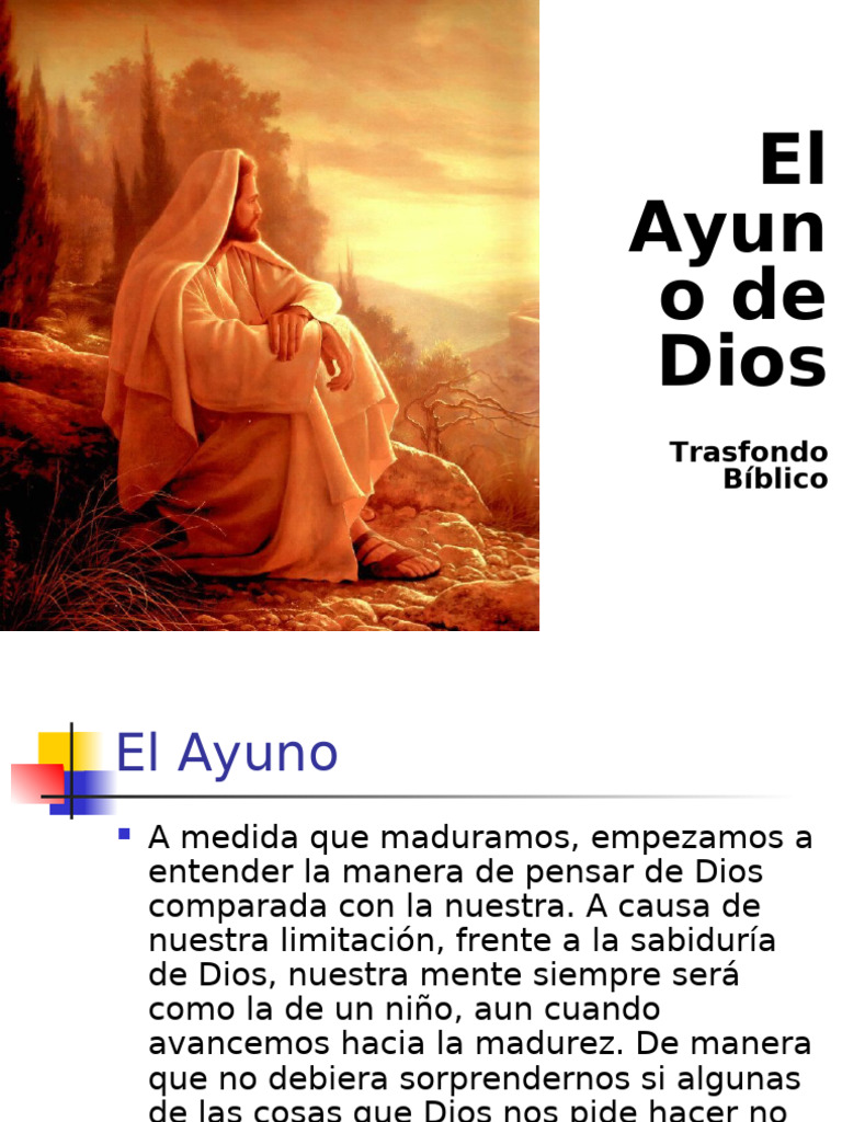 El Ayuno de Dios | PDF | Jesús | Rápido