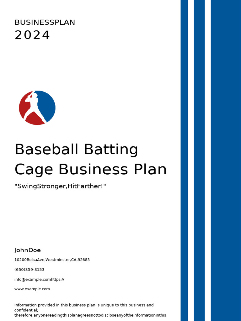 2024 Baseball Batting Cage Business Plan | PDF | Batting (Baseball ...