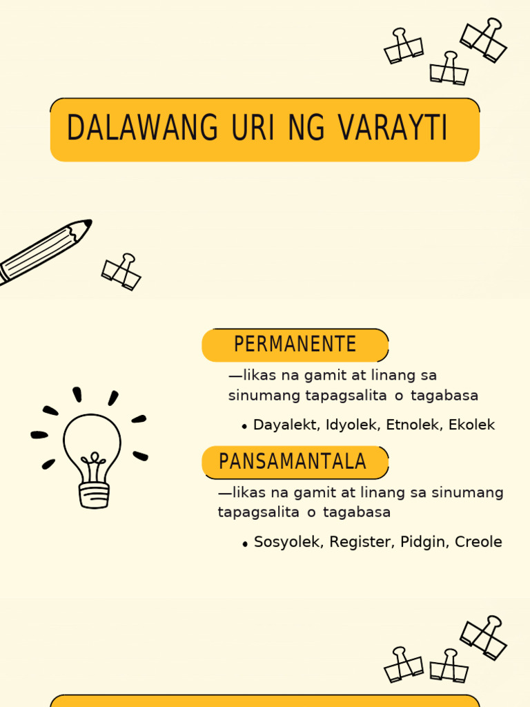 Dalawang Uri NG Varayti | PDF