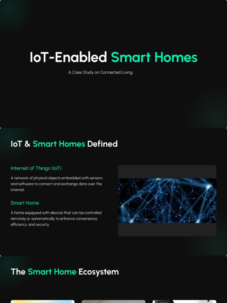 IoT-Enabled Smart Homes (8-Slide) | PDF