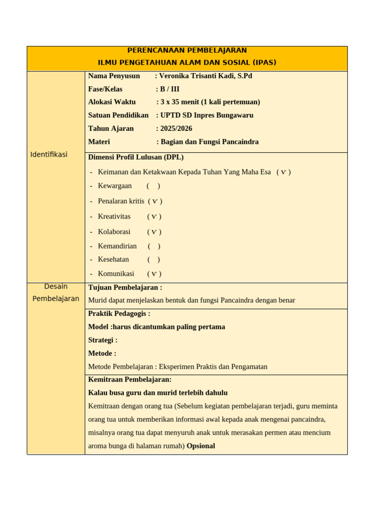 Modul Ajar PM 2025 | PDF