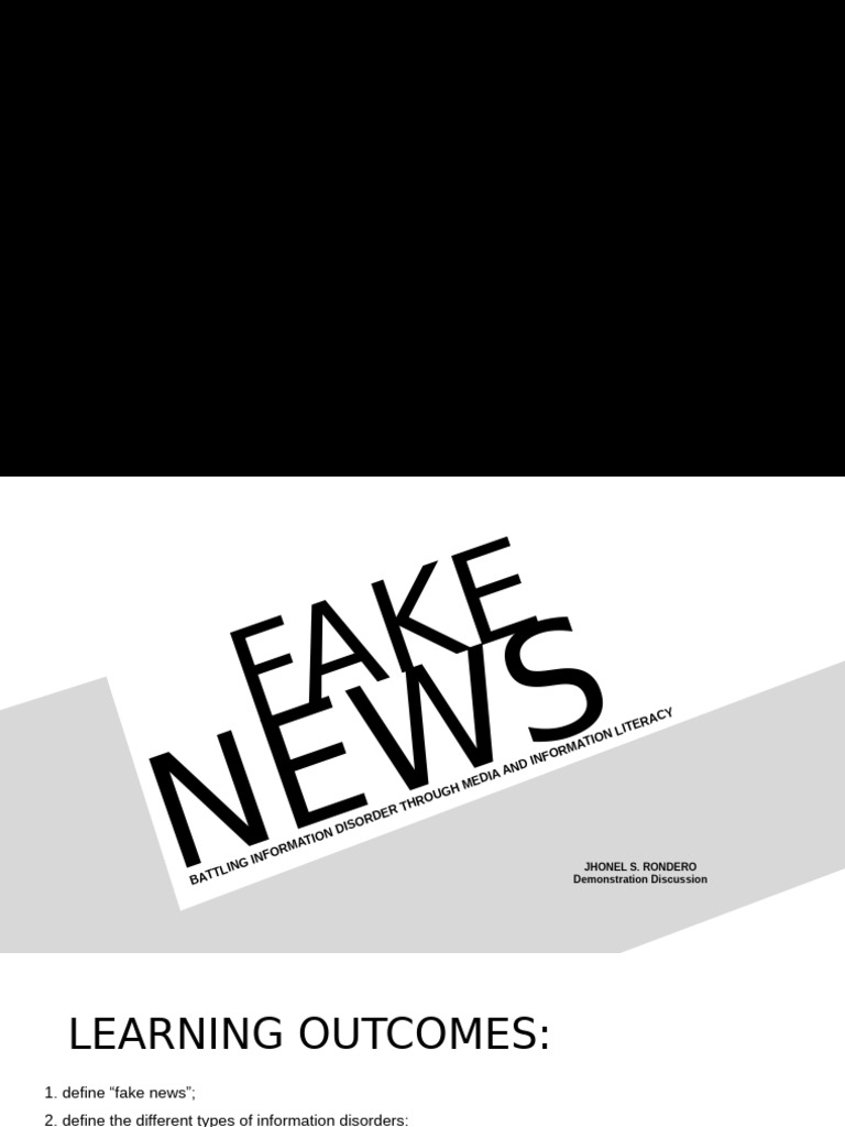 Understanding Information Disorder Types | PDF | Media Manipulation ...