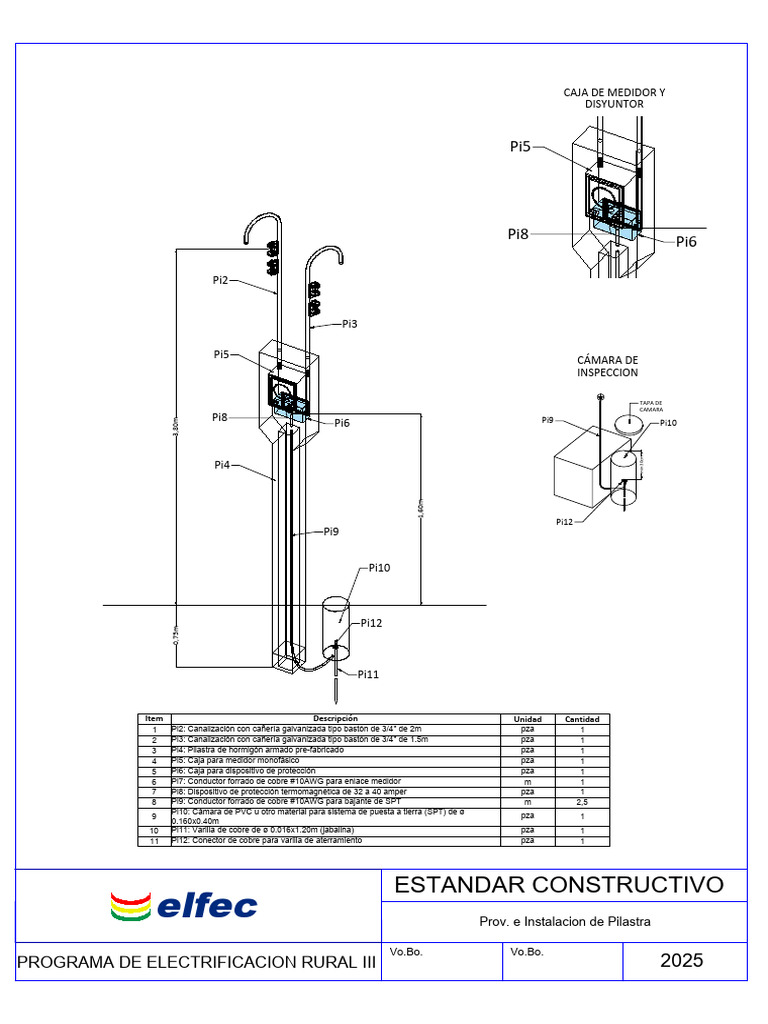 ACOMETIDA en Pilastra HoAo Prefabricado ELFEC | PDF | Ingeniero civil ...