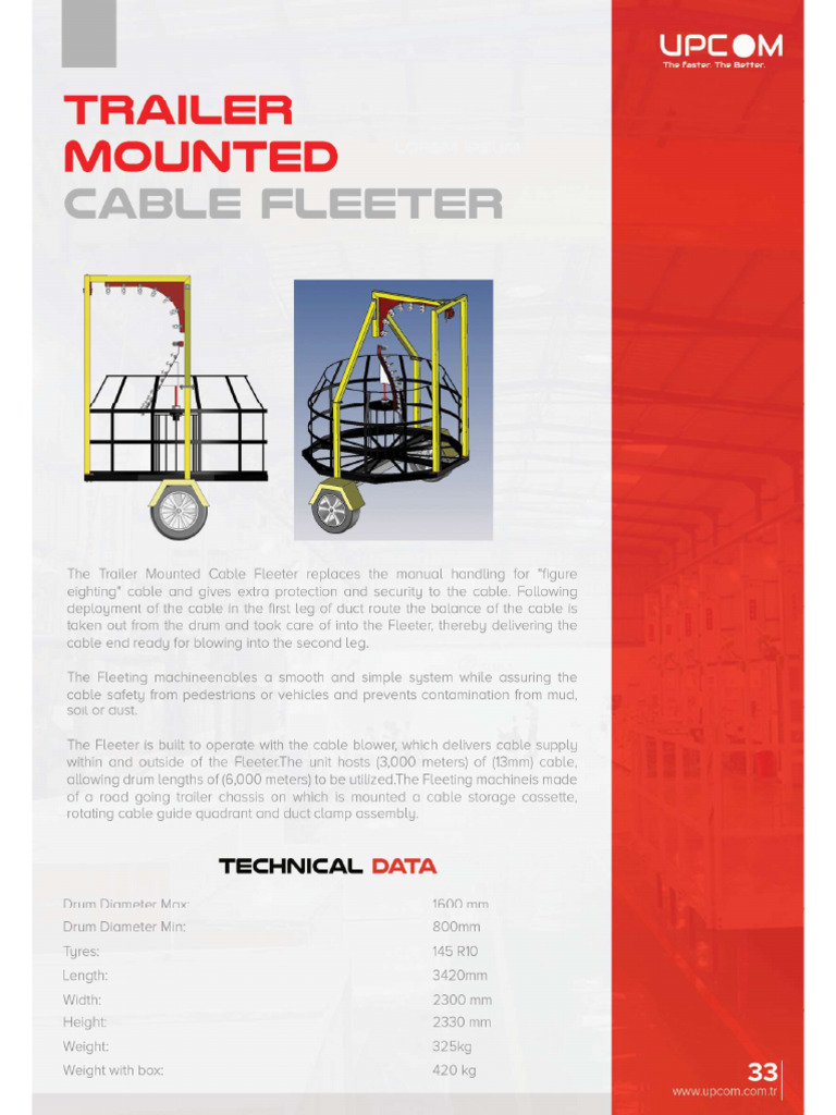 Trailer Mounted Cable Fleeter | PDF