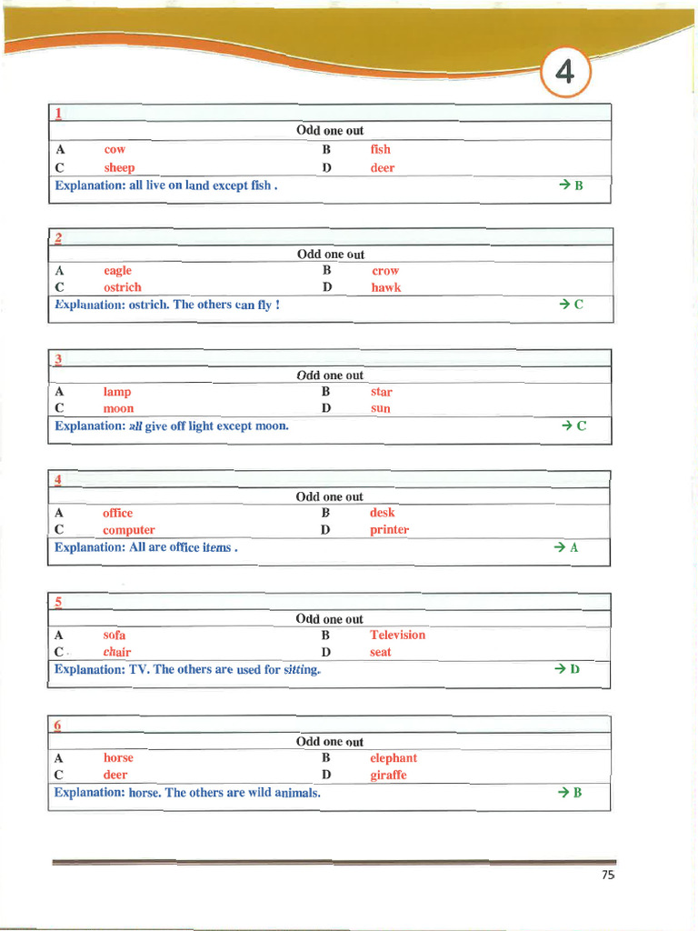 Introduction To "Odd One Out | PDF