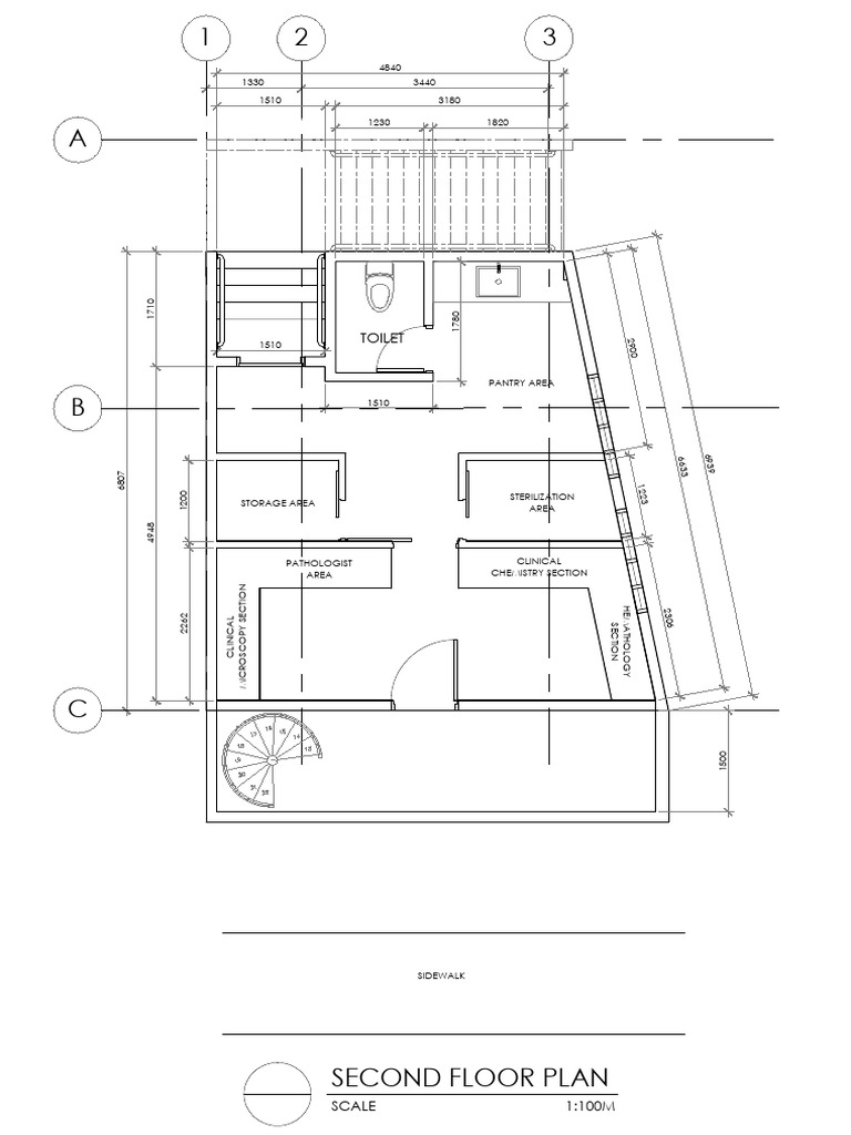 Second Floor Plan and Section Layout | PDF | Pathology