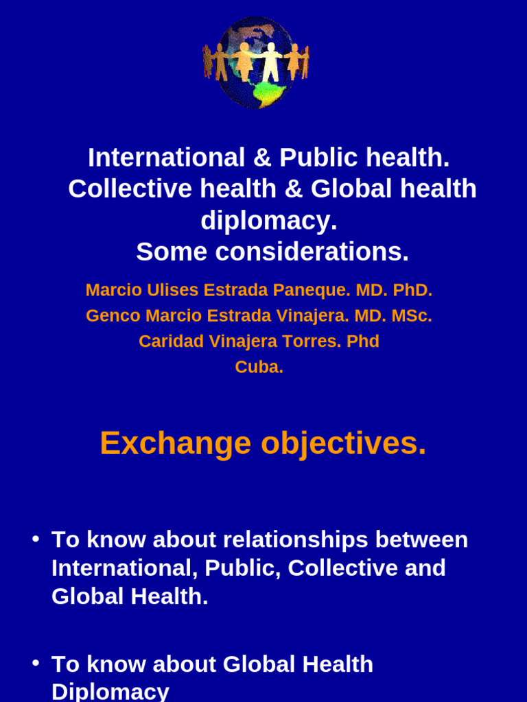 International & Public Health. Collective Health & Global Health ...