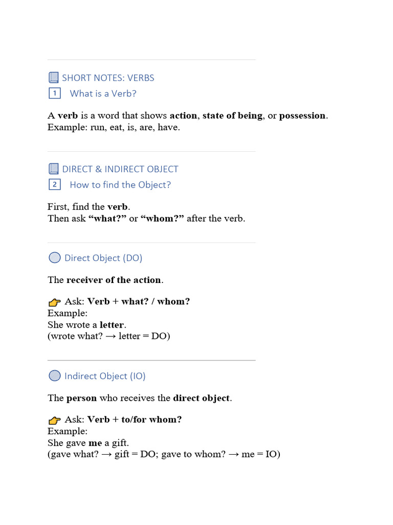 Grade VI - Ls No 9 Verbs | PDF