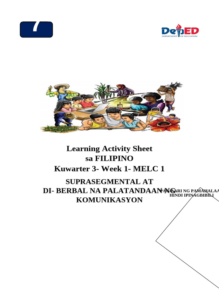 Filipino 7 q3 Las 1 Week 1 Melc 1 | PDF