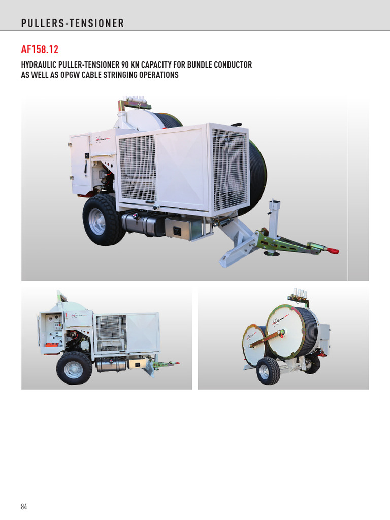 TEMA Puller Tensioner AF158.12 Brochure | PDF | Electrical Conductor | Vehicles