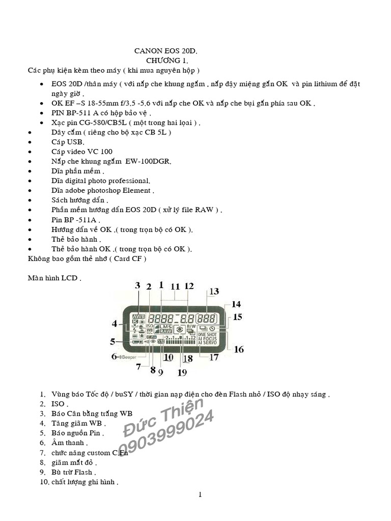 Canon Eos 20d | PDF