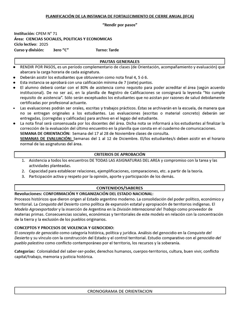 FORTALECIMIENTO Diciembre 3ero C | PDF | Estado (política) | Argentina