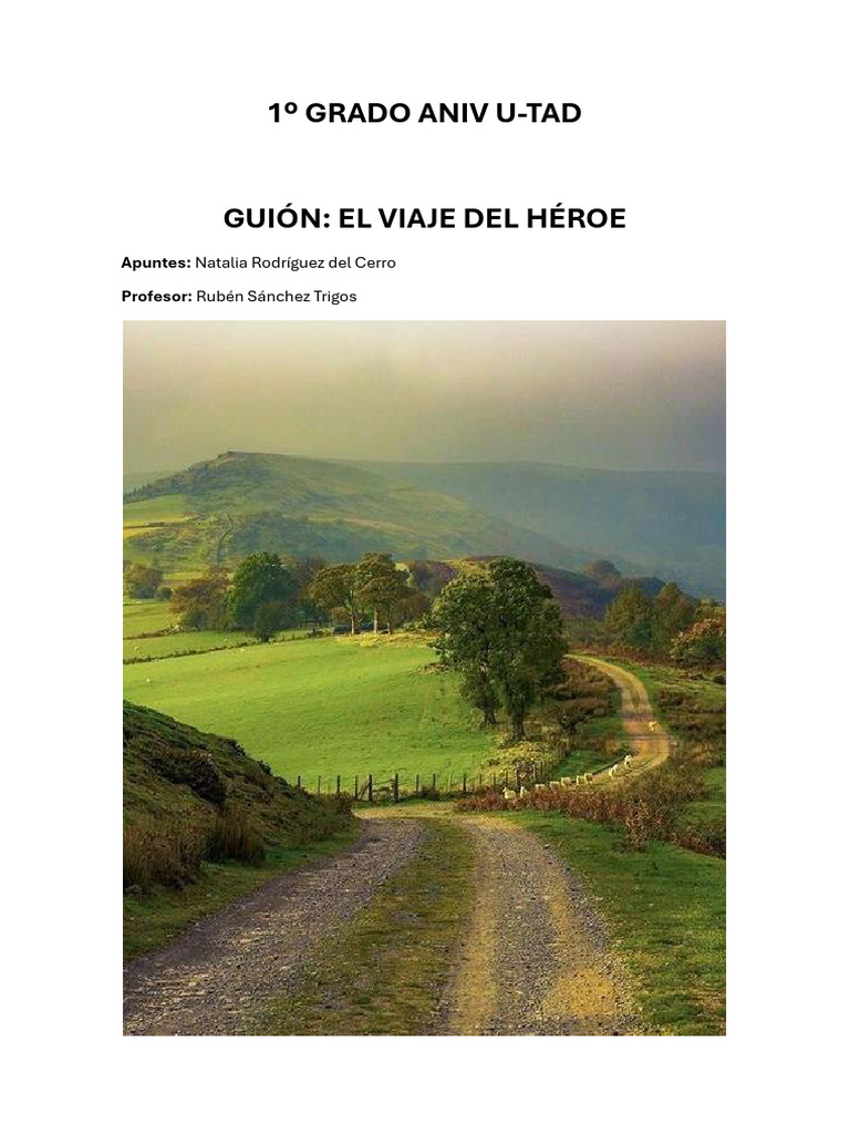 Guion Tema 3 El Viaje Del Heroe - Repaired | PDF | Héroe