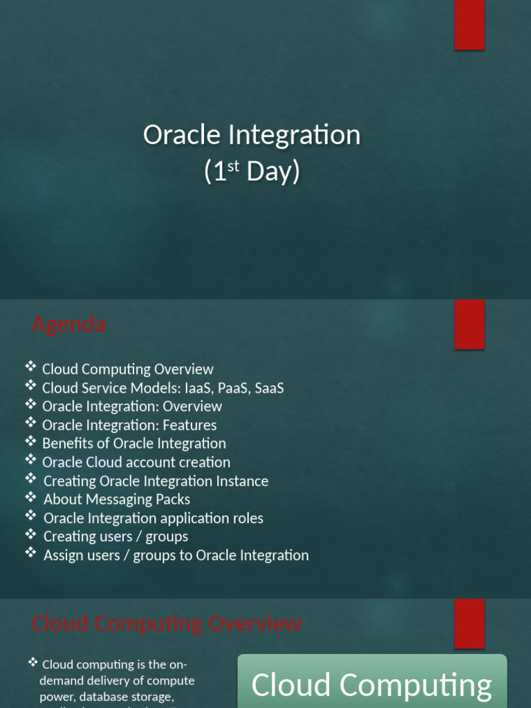 Oracle Integration Overview and Benefits | PDF | Cloud Computing ...