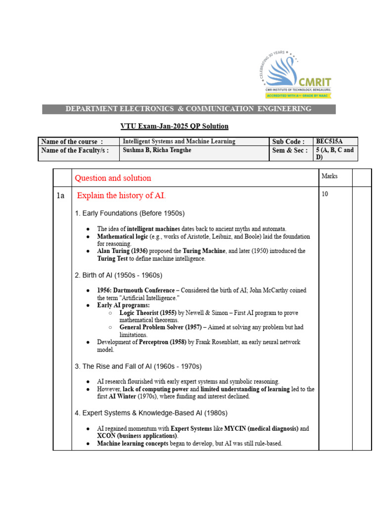 VTU Exam Question Paper With Solution of BEC515A Intelligent Systems ...