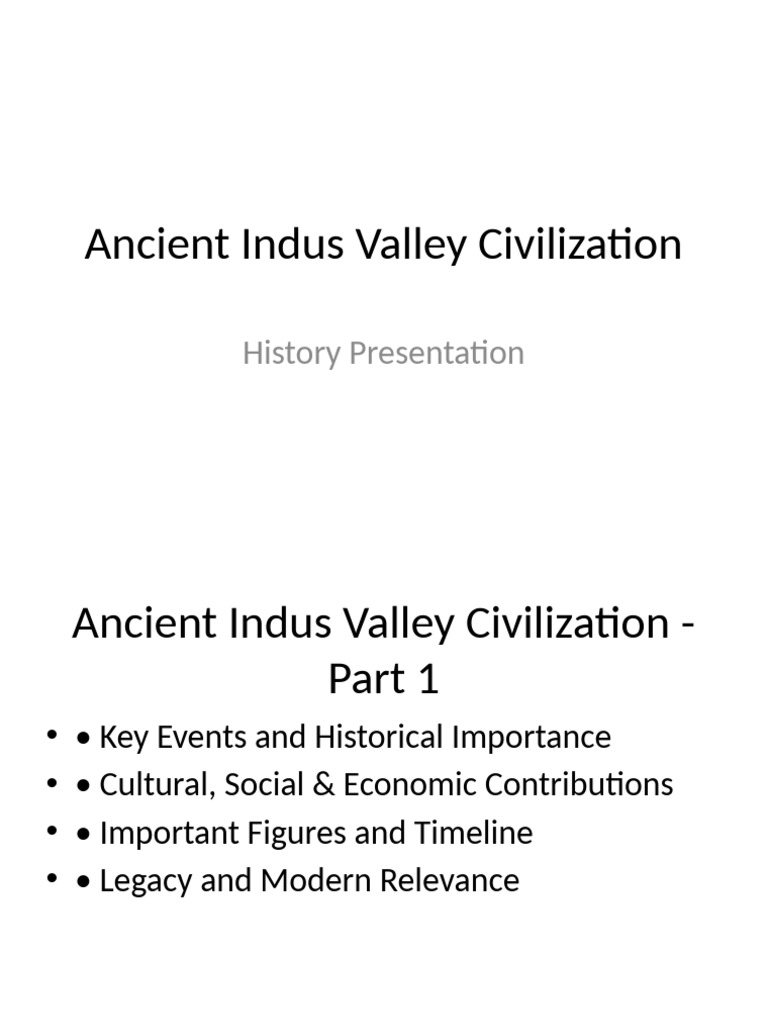 Ancient Indus Valley Civilization | PDF | Cultural Anthropology ...
