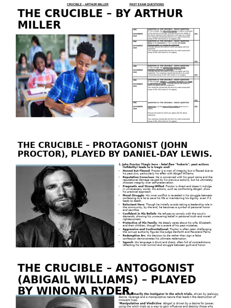 The Crucible – Characters & Themes & Essays | PDF | Witchcraft