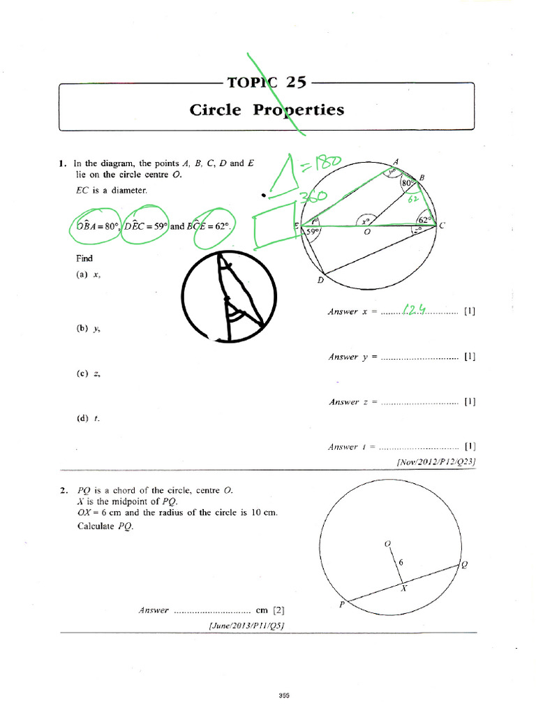 Circle Theorems | PDF