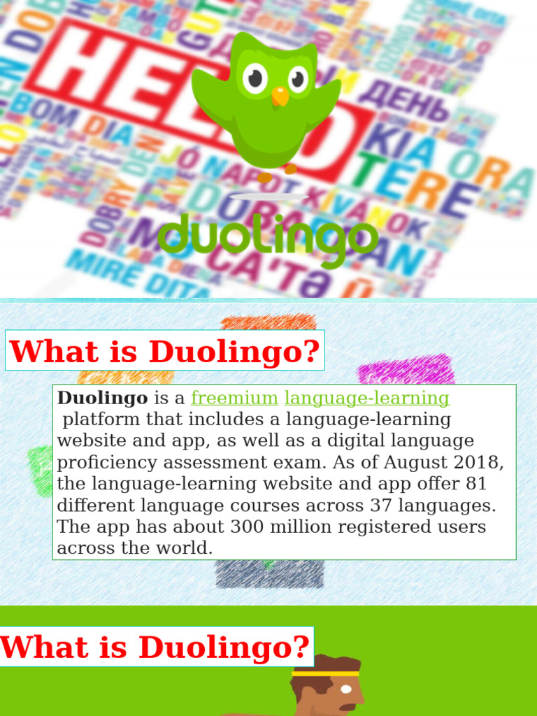 Overview of Duolingo Language Learning | PDF | Linguistics | Human ...