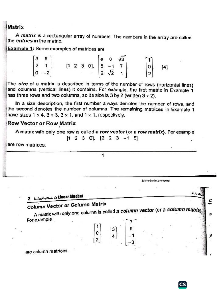 Syllabus of Linear Algebra | PDF