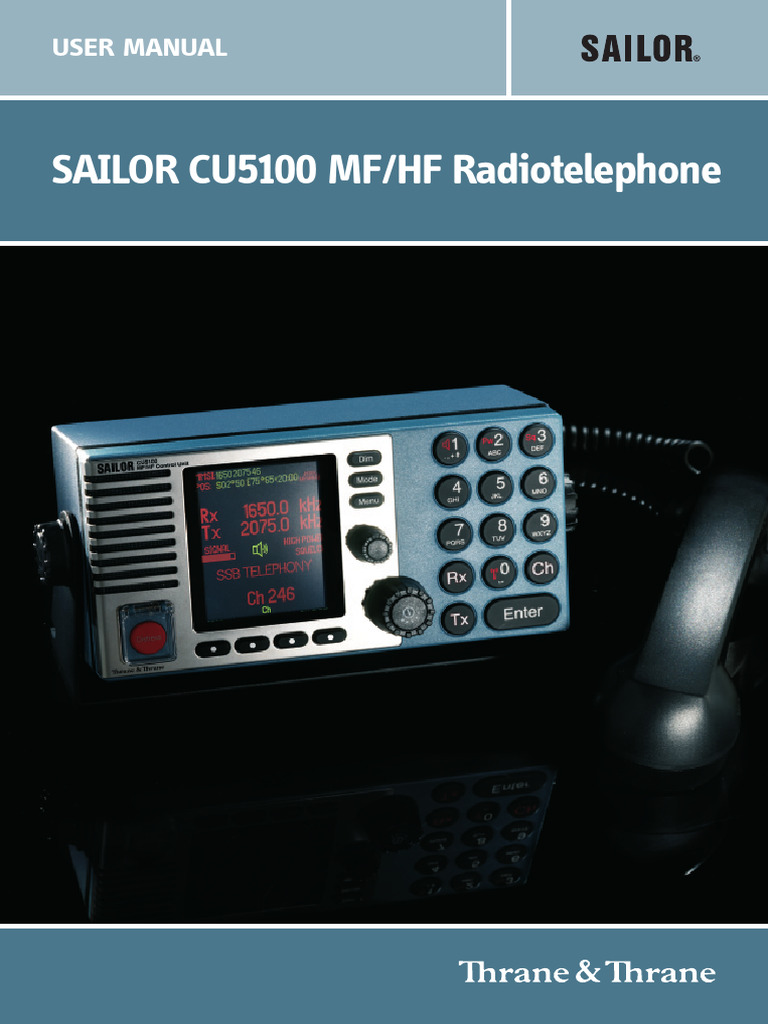 SAILOR CU5100 MF/HF Radio User Manual | PDF | Electronics | Information ...