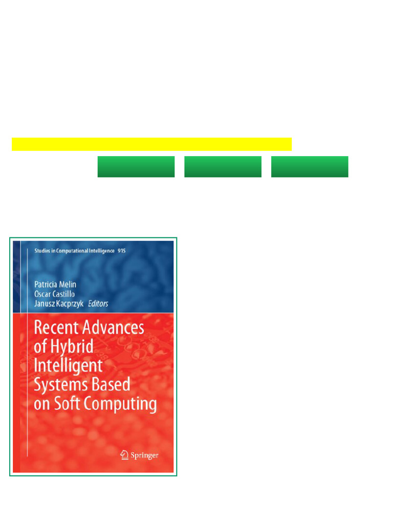 (Ebook) Recent Advances of Hybrid Intelligent Systems Based on Soft ...