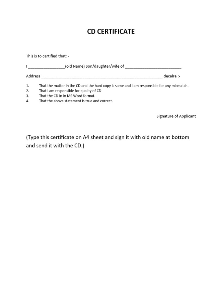 CD Certificate of Authenticity | PDF