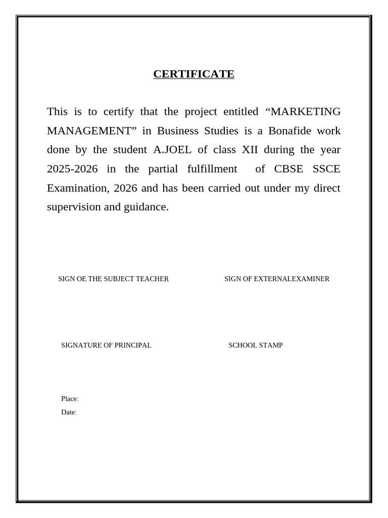 Certificate BST | PDF