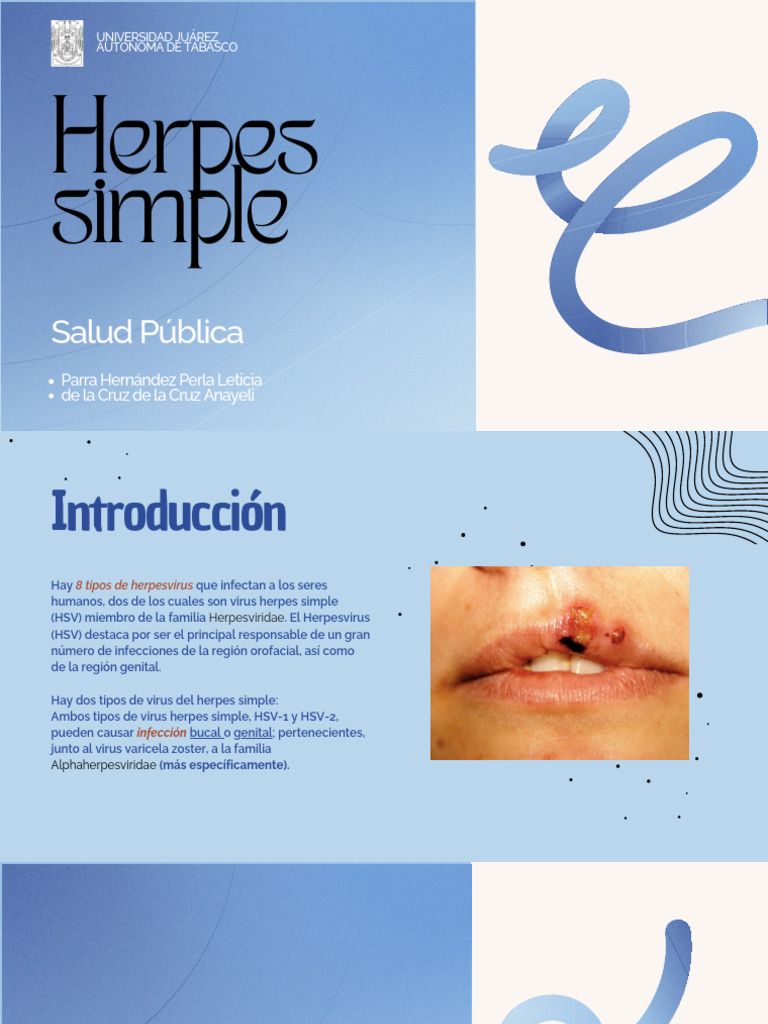 Herpes Simple: Infecciones y Prevención | PDF | Virus | Especialidades ...