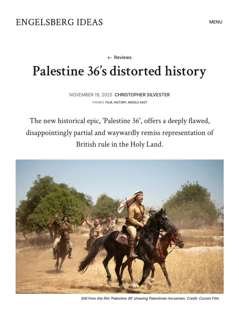 Palestine 36's Distorted History - Engelsberg Ideas | PDF ...