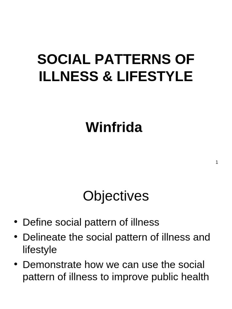 Social Patterns of Illness and Lifestyle | PDF | Parenting | Society