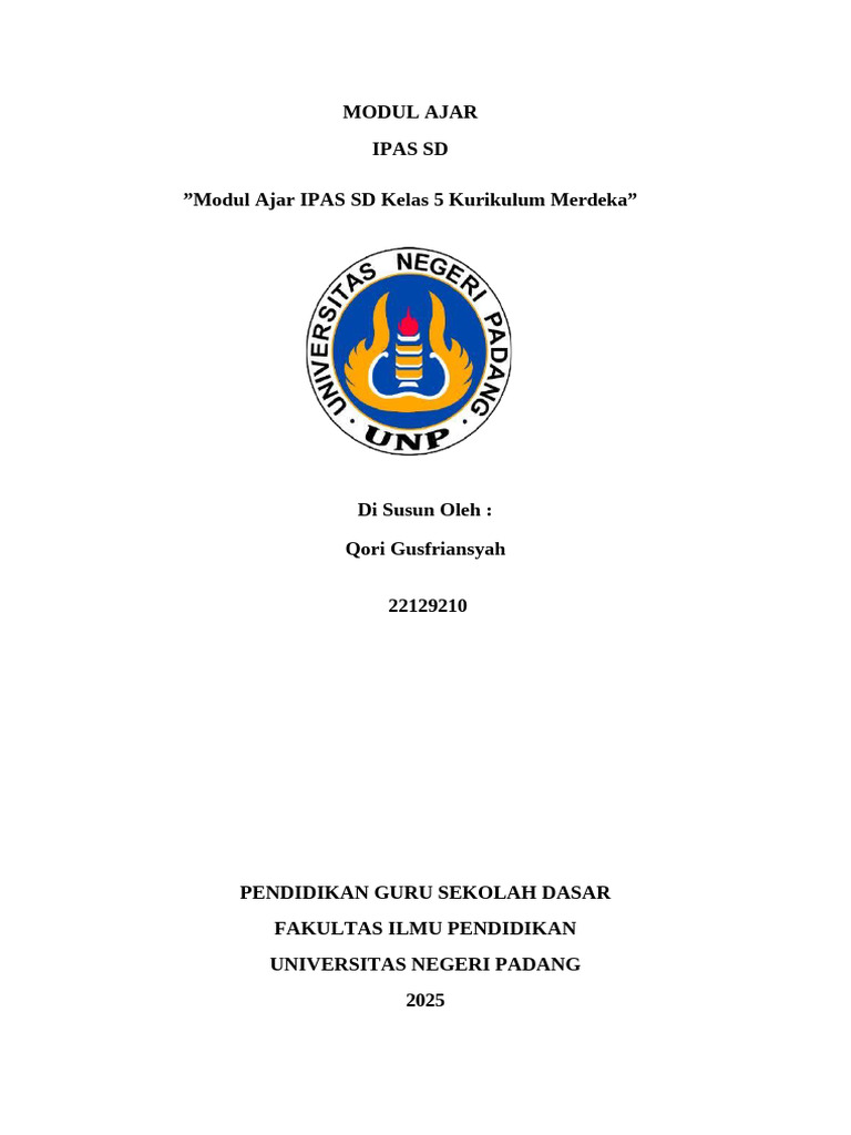 Modul Ajar IPAS Kelas 5: Fenomena Cahaya | PDF
