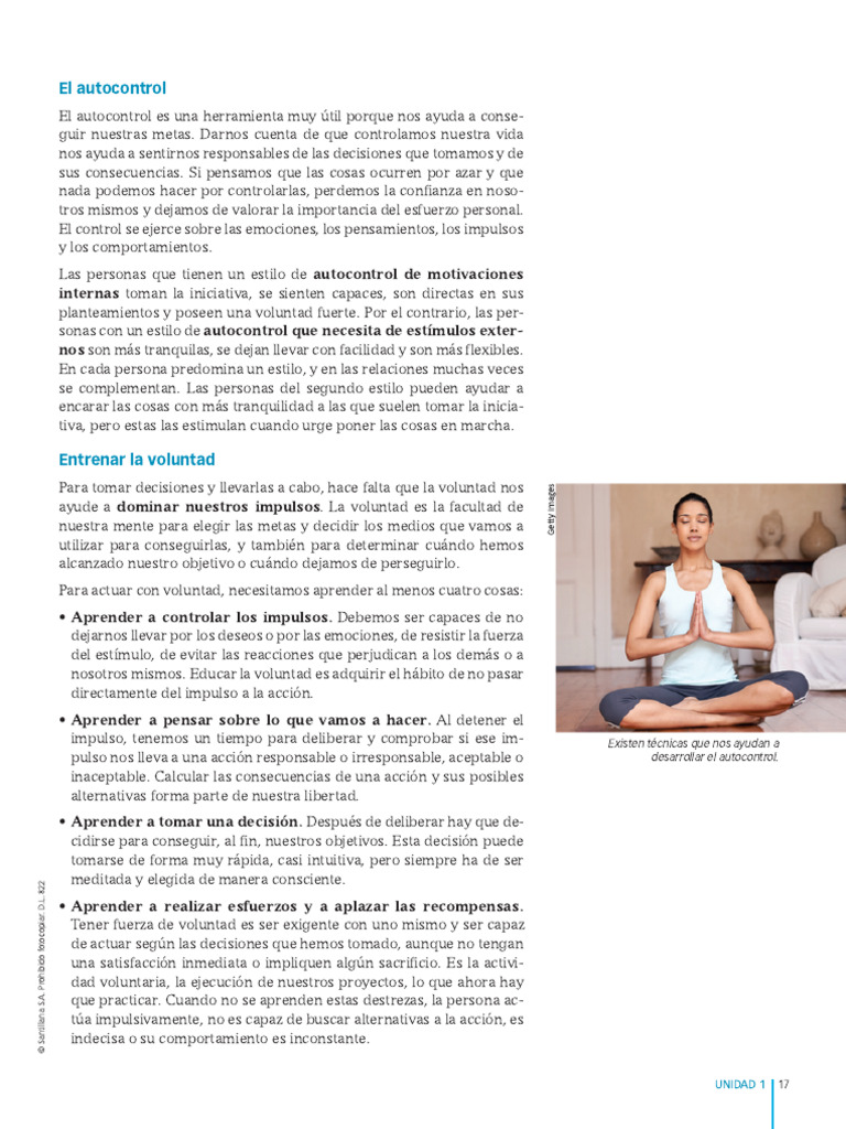 El Autocontrol: Existen Técnicas Que Nos Ayudan A Desarrollar El ...