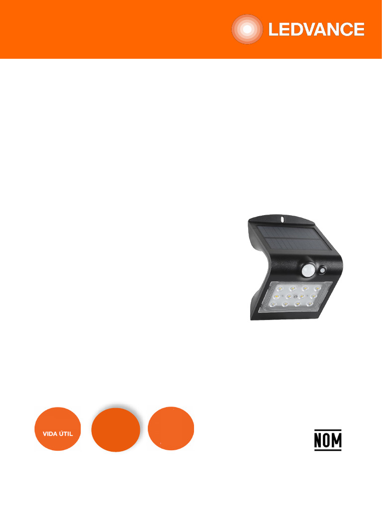 Ledvance Solar Wall 4w 8w | PDF | Diodo emisor de luz