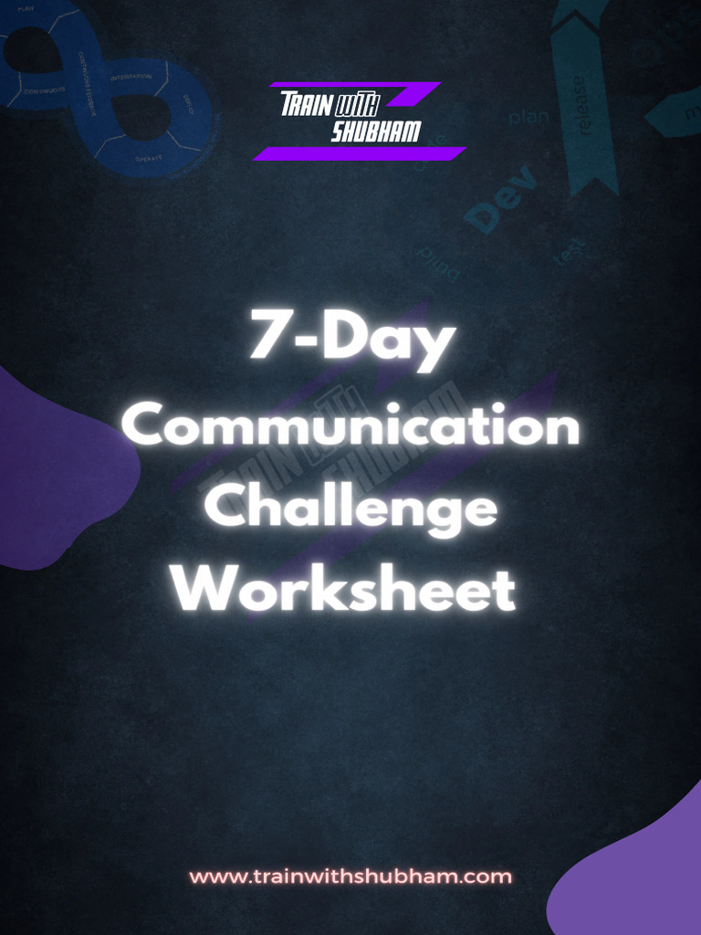 Communication Challenge Worksheet PDF | PDF | Communication | Nonverbal ...