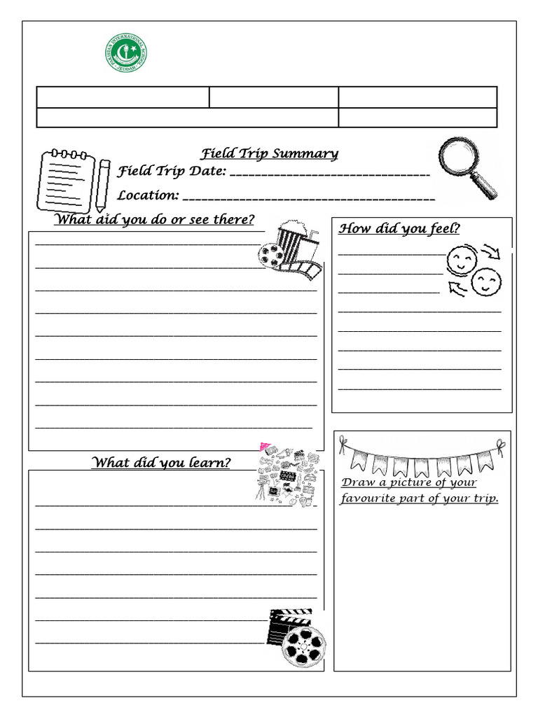 Writing Activity About Field Trip 1 | PDF