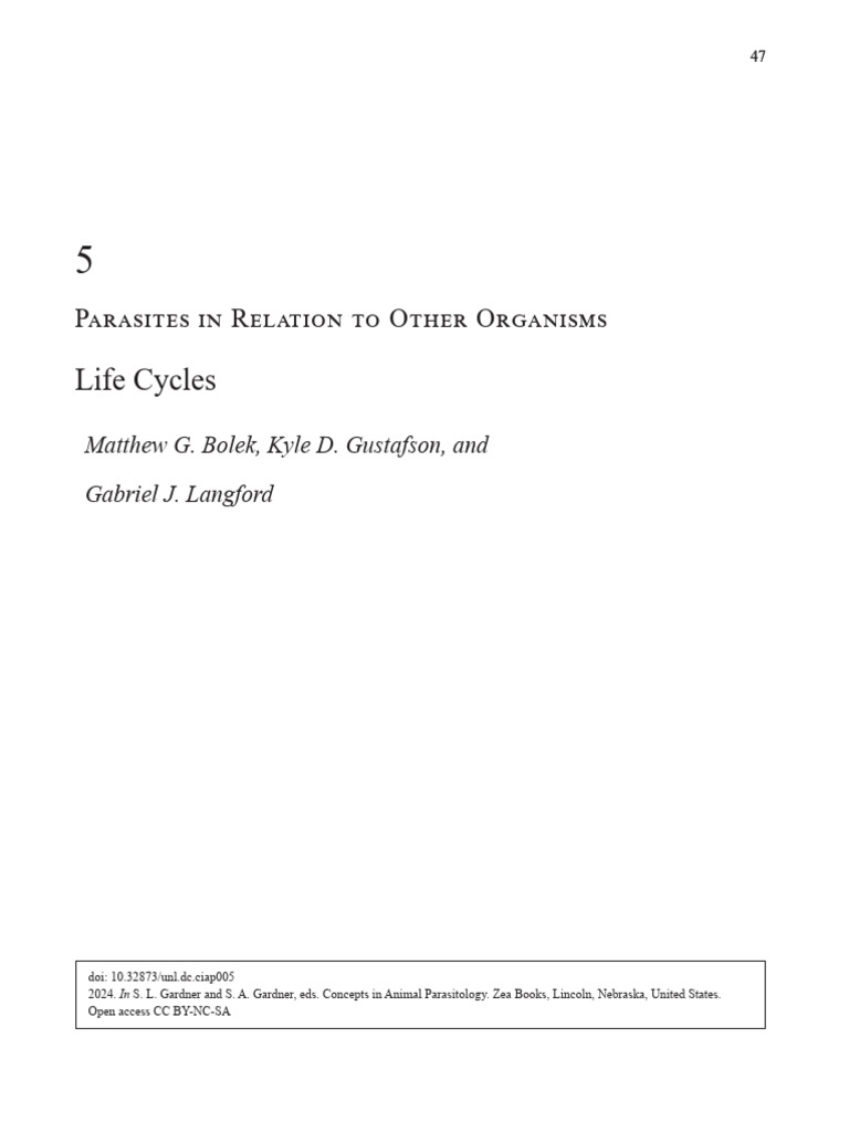 Parasite Life Cycles and Host Interactions | PDF | Parasitism | Frog
