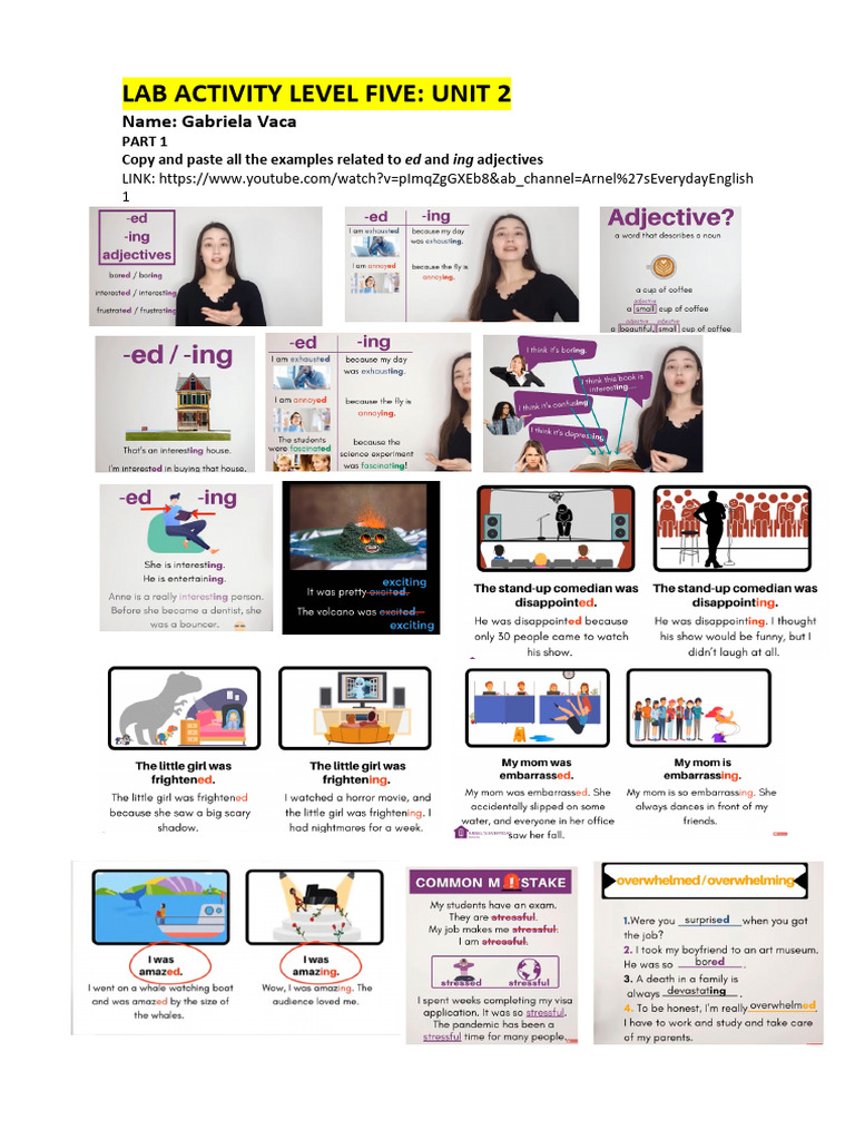 - LEVEL 5 Lab activity and ESPEctrum Unit 2 | PDF | Linguistic ...