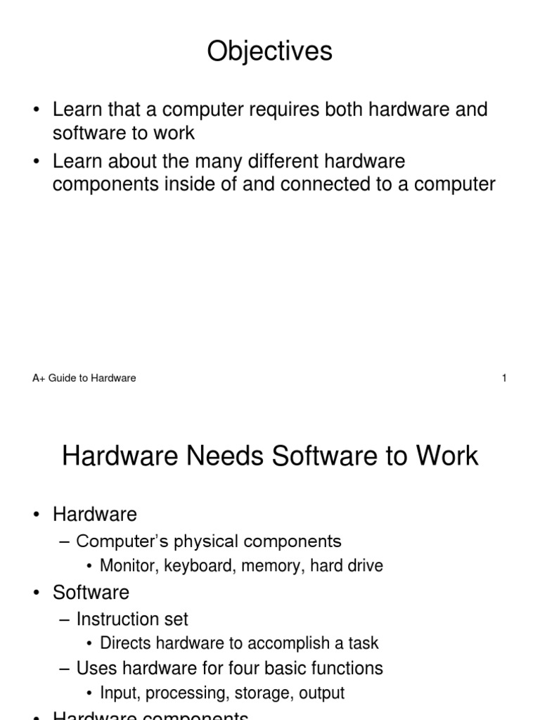 Understanding Computer Hardware Basics | PDF