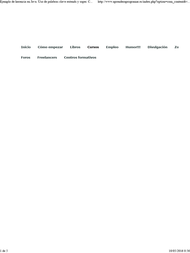 Ejemplo de Herencia en Java. Uso de Palabras Clave Extends y Super. Constructores Con Herencia ...