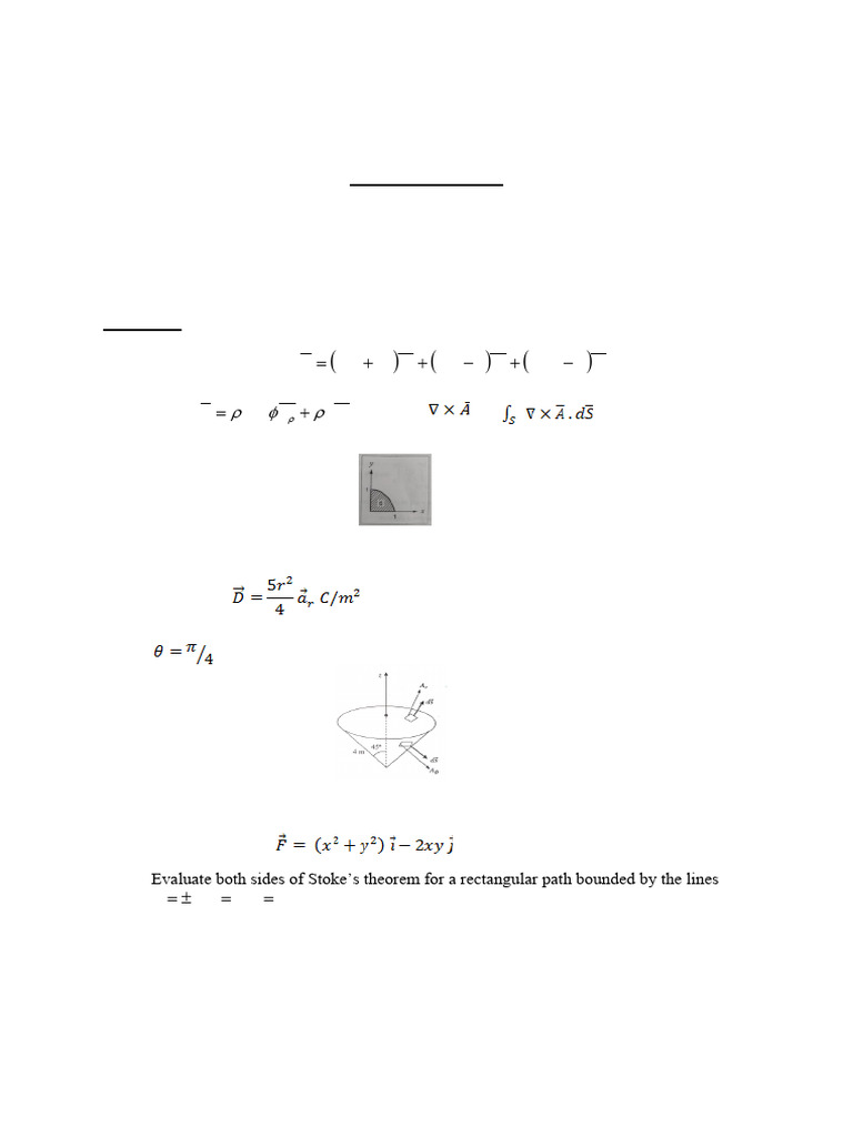 EMF Tutorial 1-Answerkey | PDF