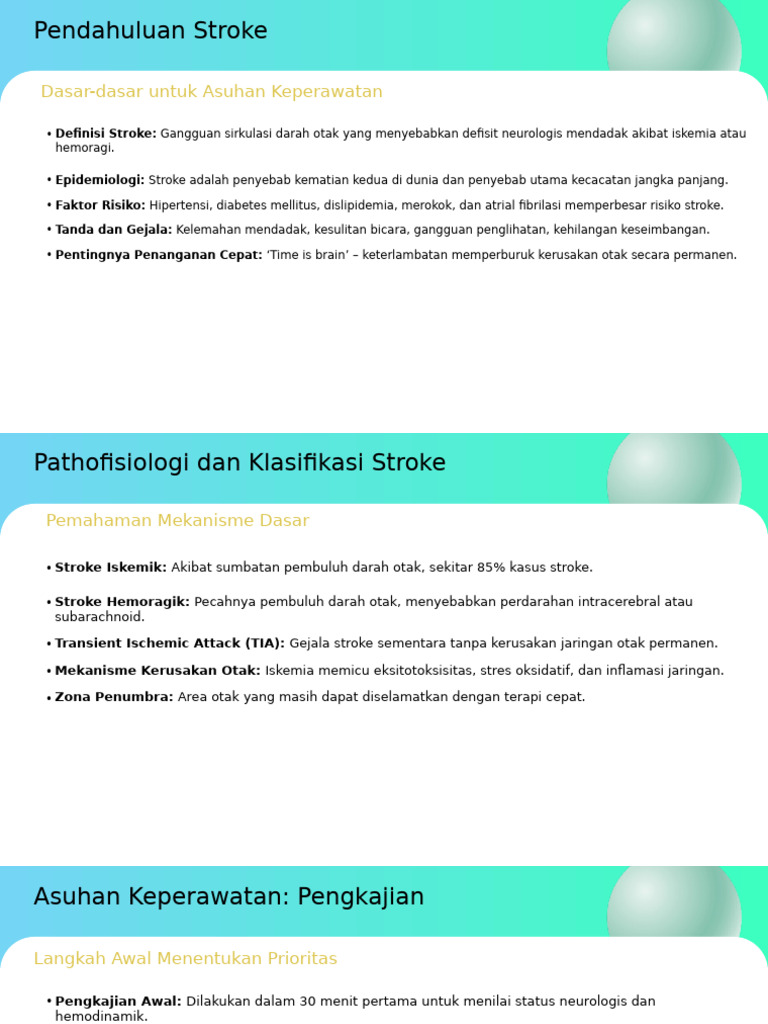 Ppt Askep Stroke Mujib | PDF