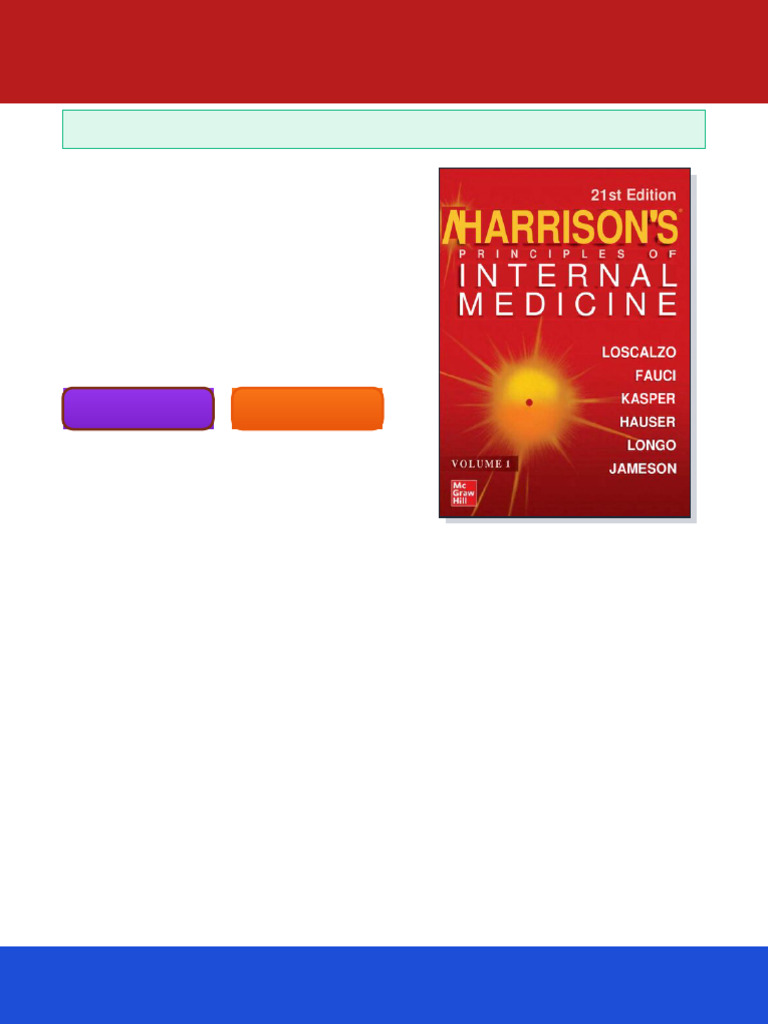 Harrison s Principles of Internal Medicine 21st Edition 2022 Volume I ...